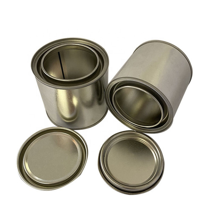 Custom Tins Cans 100ml Round Metal Paint Tins Cans With Lids