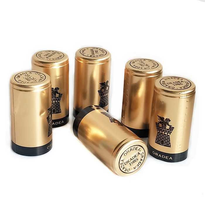 Custom Stamp Logo Wine Bottle Shrink Caps Tops Shrinkable Pilfer Proof ODM