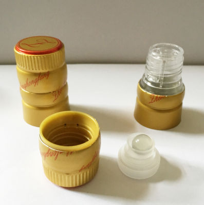 32.5x53mm Johnnie Walker Whisky Bottle Caps Custom Made Gold Plastic ...