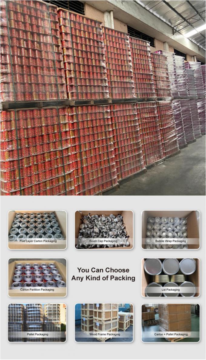 1 liter Paint Can With Lever Lid Metal Round Tin Can Packing For Glue ...