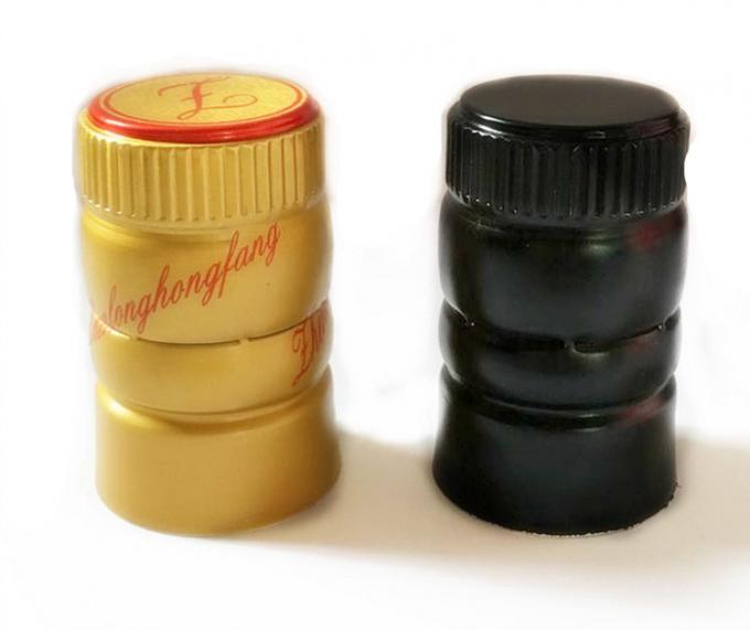 32.5x53mm Johnnie Walker Whisky Bottle Caps Custom Made Gold Plastic ...