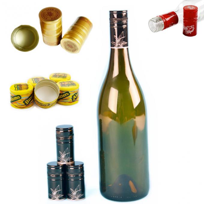 Screw Aluminum Ropp Gin Whisky Bottle Caps Non Refillable 58mm Height ...